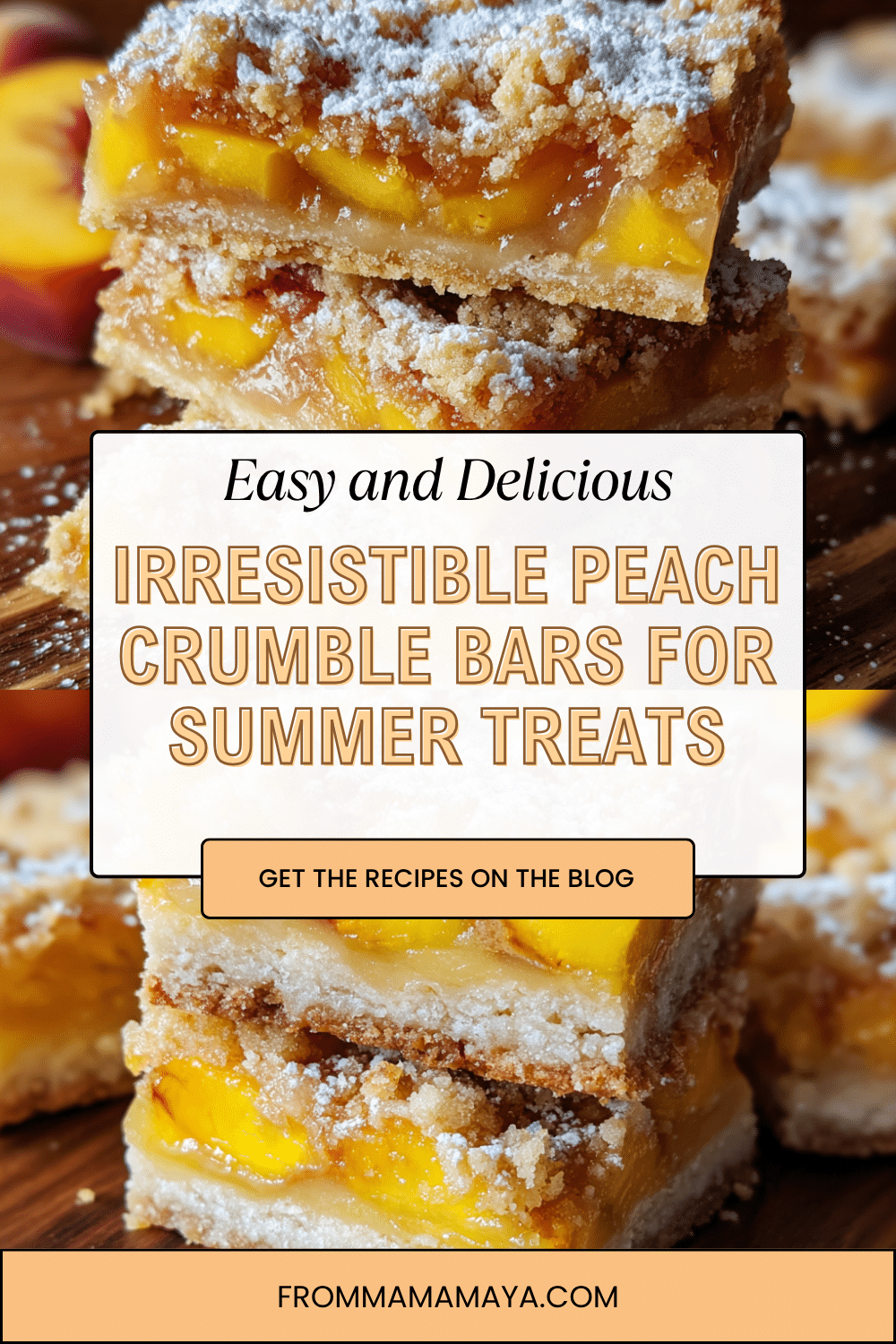 Heavenly Summer Peach Bars Recipe - Juicy Peach Dessert Delight