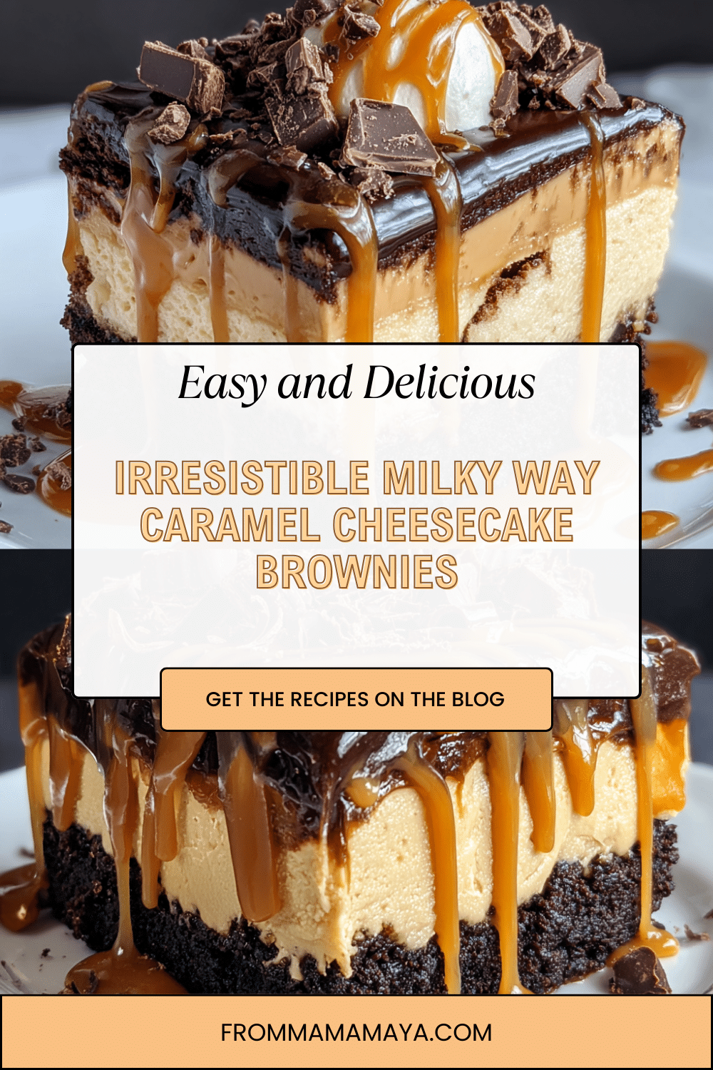 Milky Way Caramel Cheesecake Brownies: Indulgent Homemade Dessert Recipe