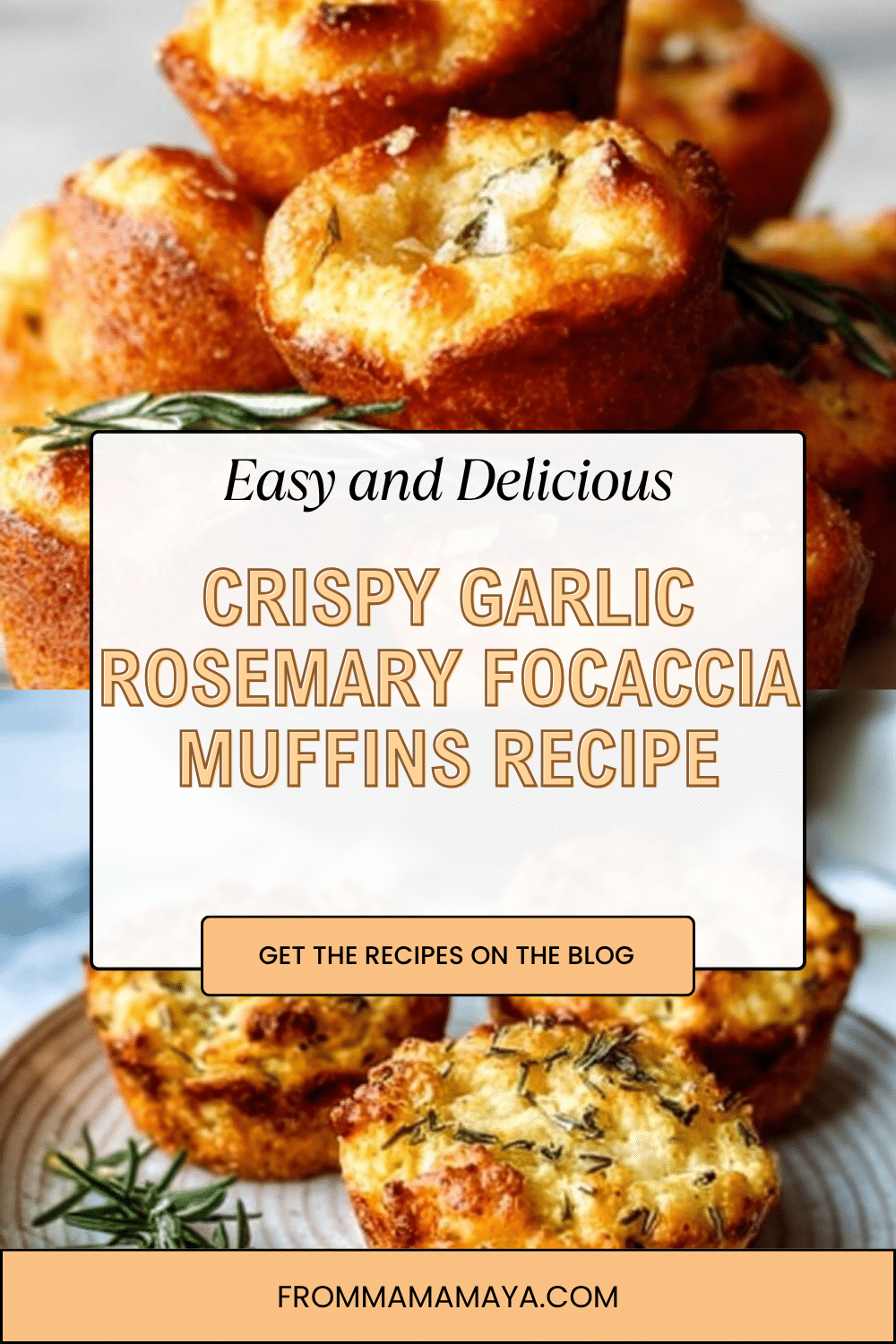 Golden Crust Garlic Focaccia Muffins | Irresistible & Easy