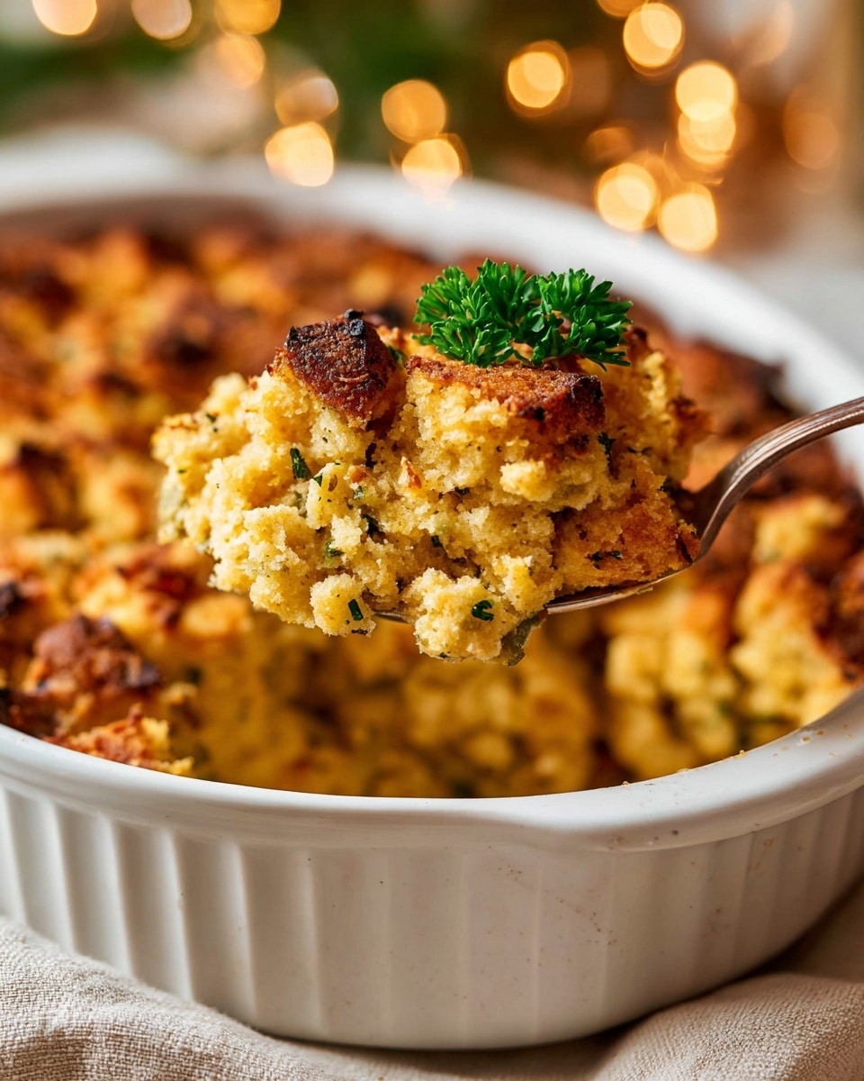 Slow Cooker Cornbread Dressing | Cozy Comfort Side Dish