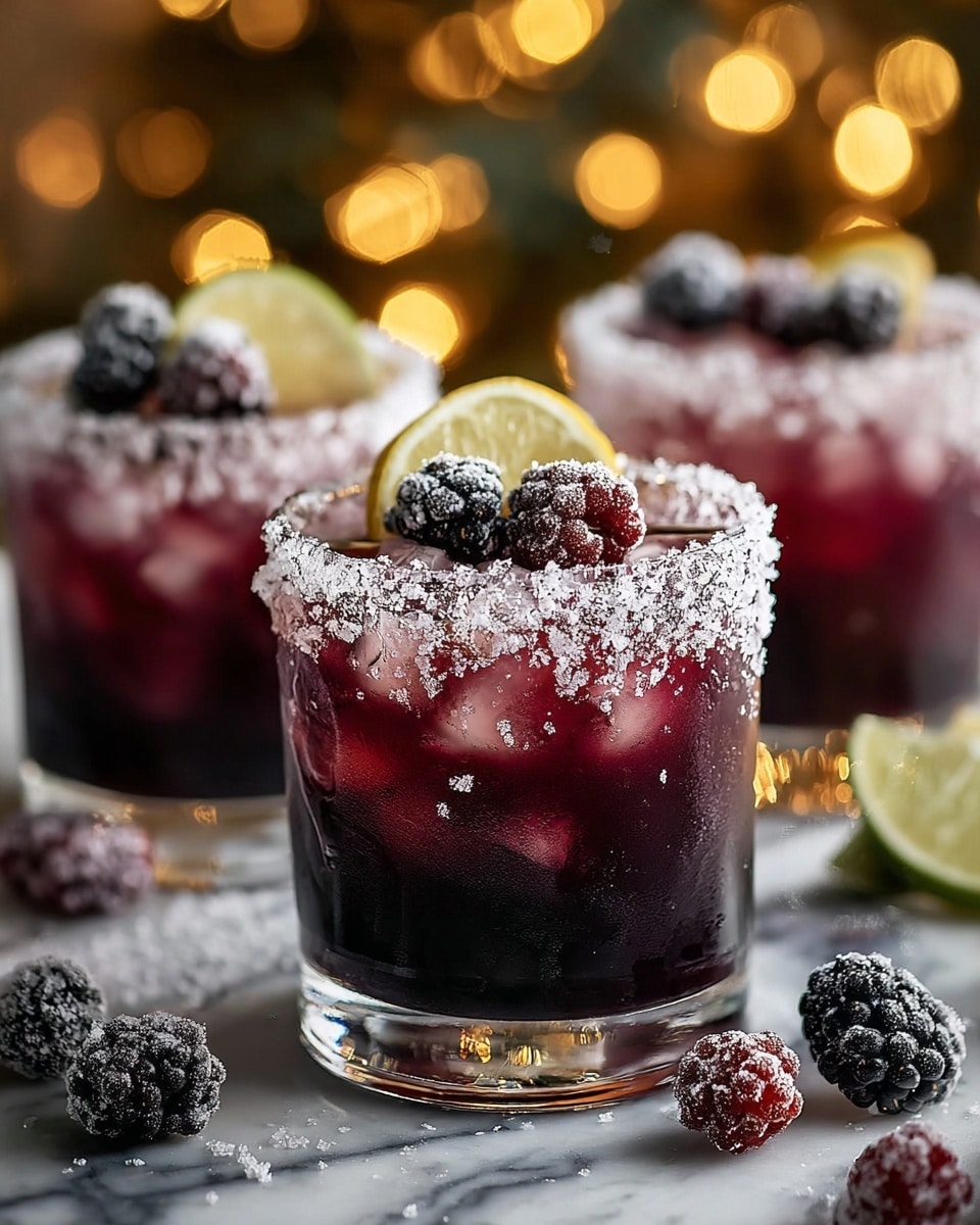 Midnight Frost Christmas Punch: Festive Holiday Sparkler